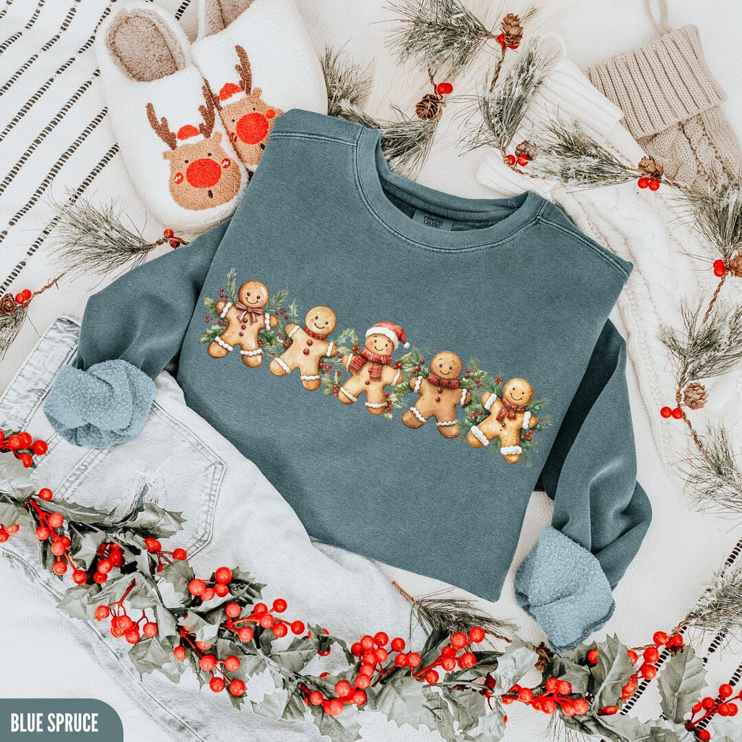 Gingerbread Man Sweatshirt, Gingerbread Sweatshirt Womens, Gingerbread ...