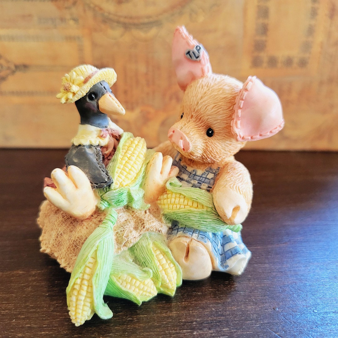 Vintage ENESCO This Little PIGGY Nothin' Corny - TLP Pig Figurine, 1994 ...