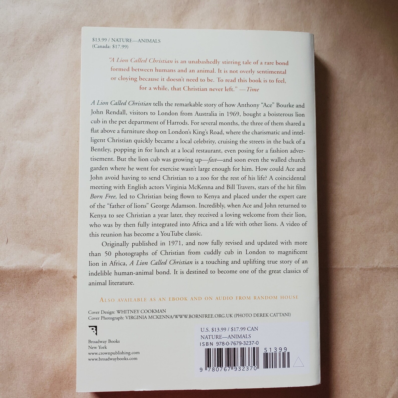 A LION Called Christian by Anthony Bourke and John Rendall - Etsy