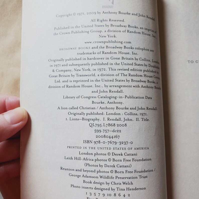 A LION Called Christian by Anthony Bourke and John Rendall - Etsy