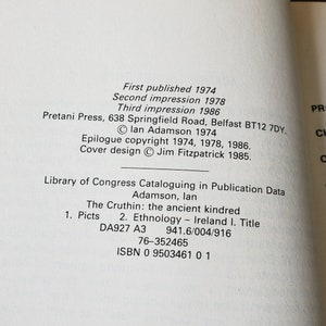 The Cruthin: A HISTORY of the ULSTER Land and People by Ian Adamson ...