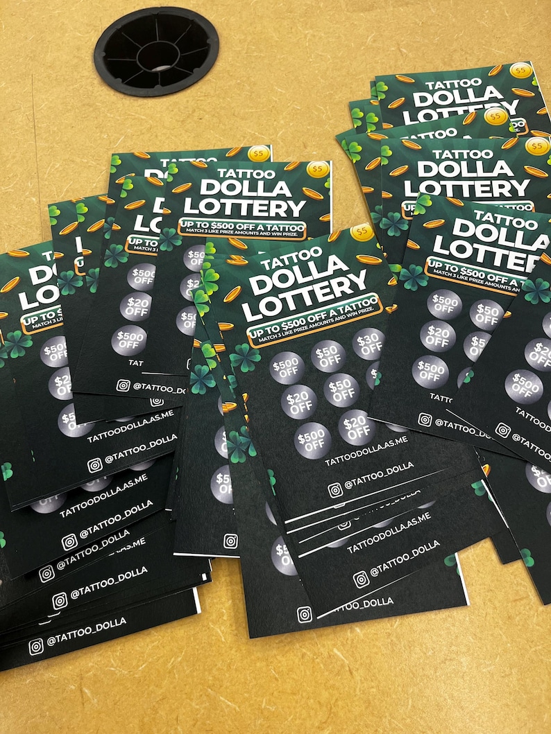 Editable Lottery Ticket Template | Custom Scratch-off Canva Design - Etsy