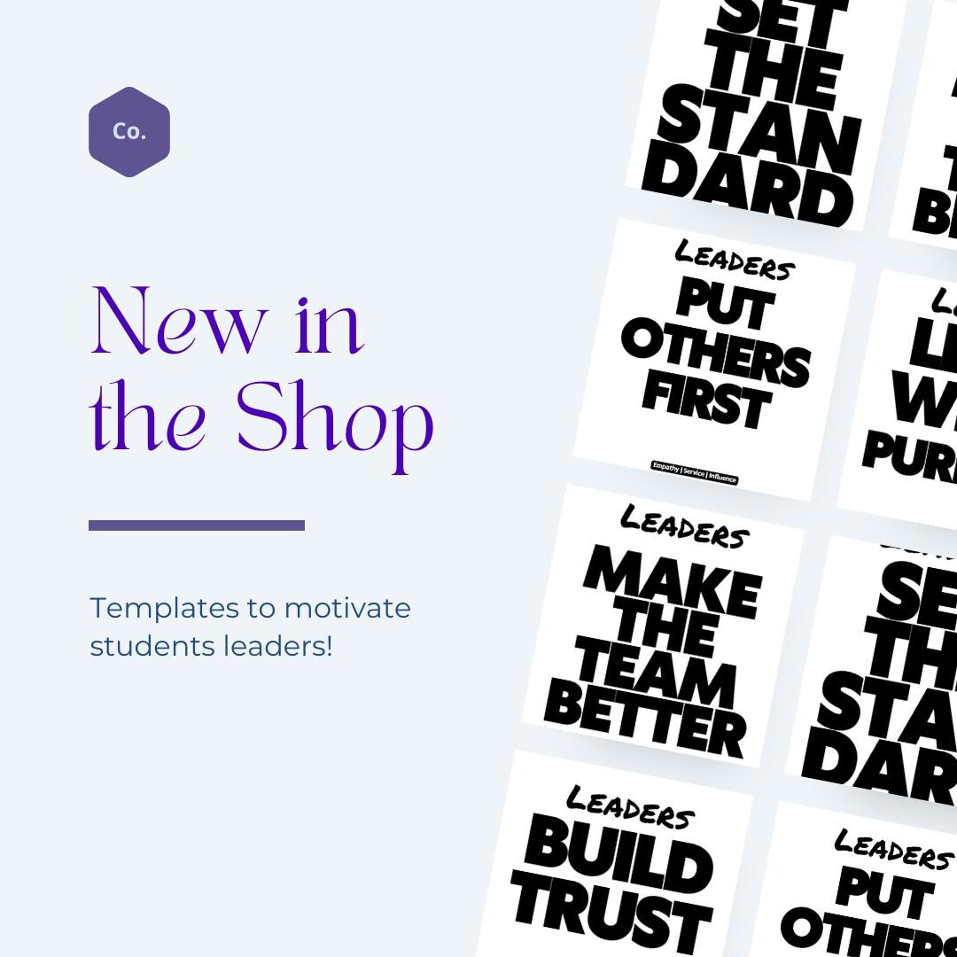 Student Leadership Posters Printable | Classroom Decor High School ...