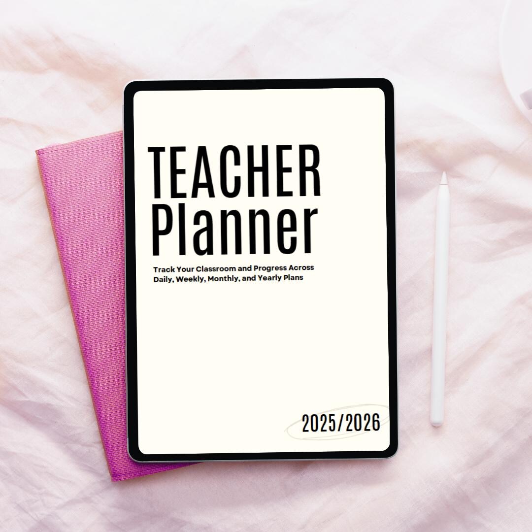2025-2026 Teacher Planner | Editable Canva Template (PDF) - Etsy