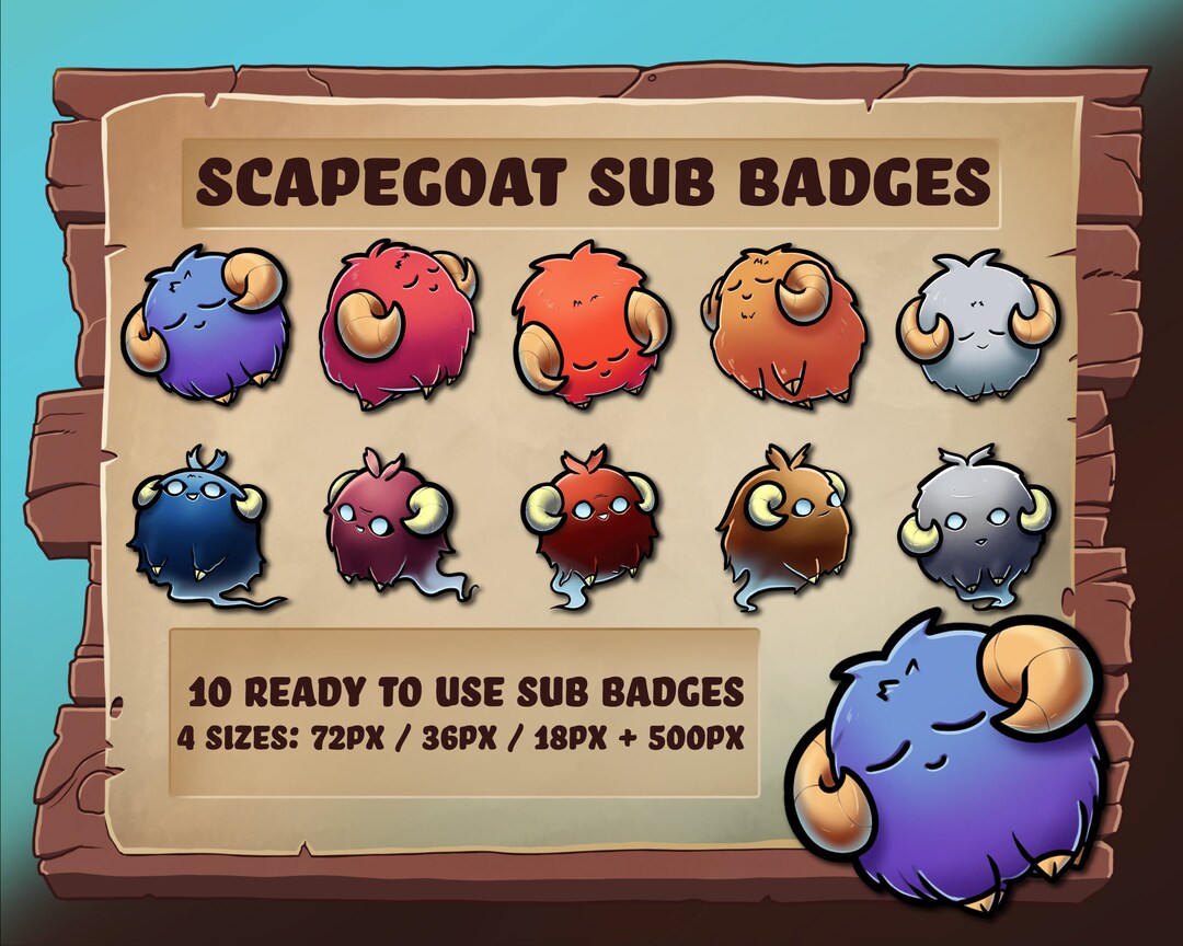 Yugioh Scapegoat Sub / Bit Badges for Twitch - Card Game Anime Monster ...