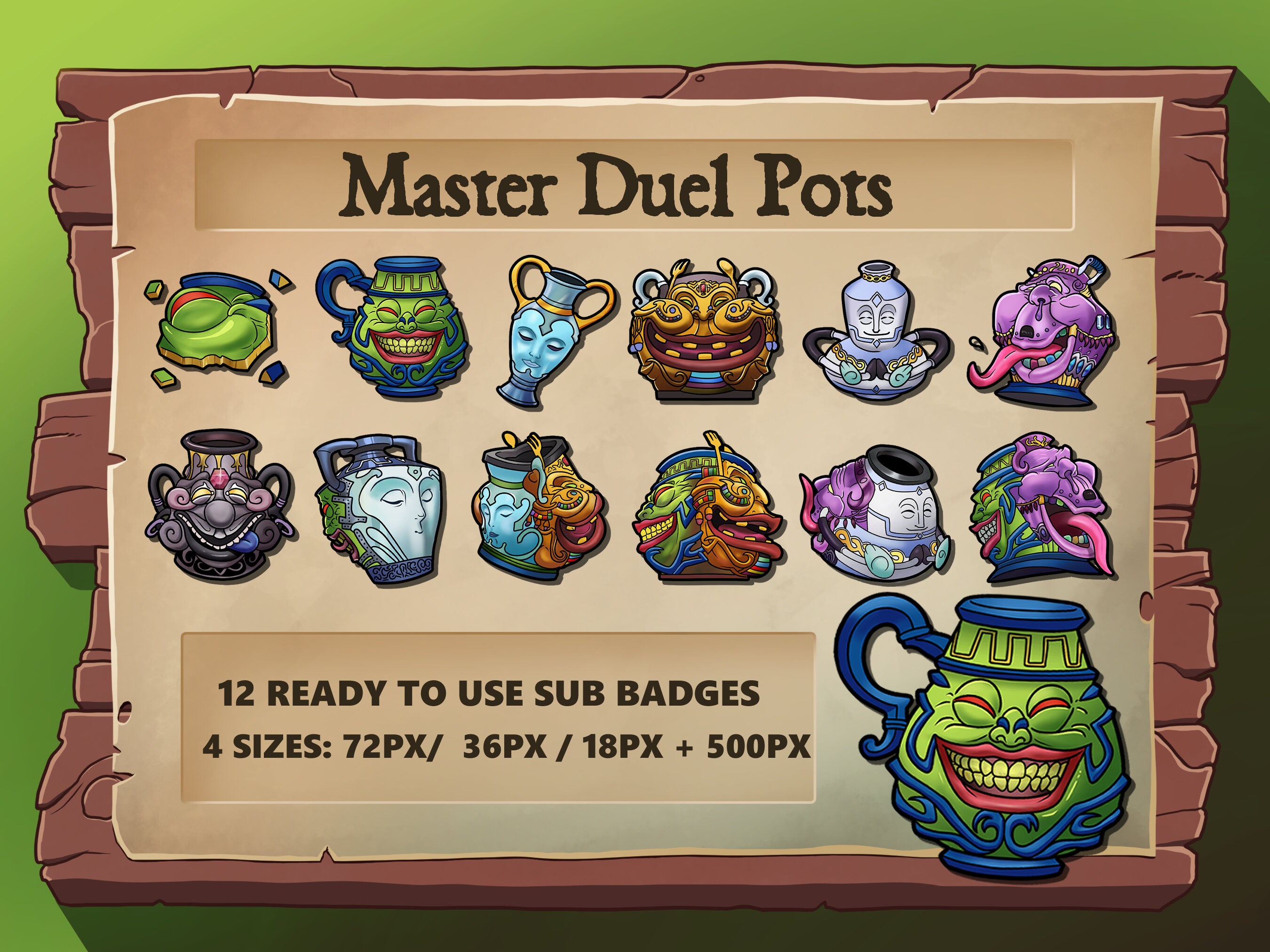 Yugioh Pot Sub / Bit Badges for Twitch - Card Game Anime Monster Dual ...
