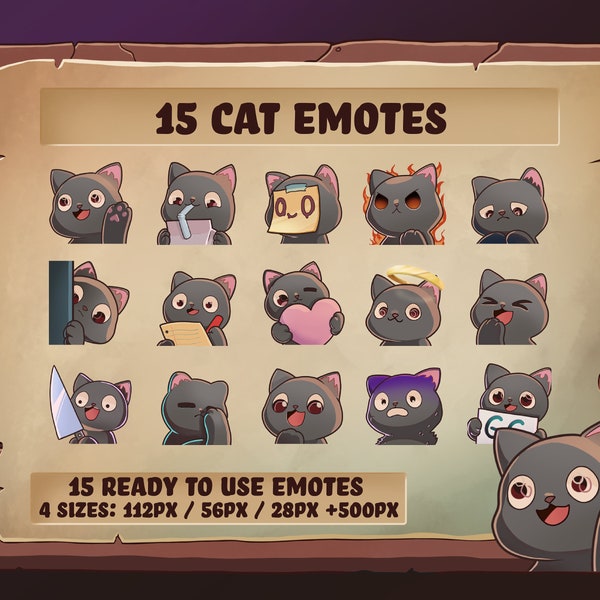 Neko Cat Emotes - Etsy
