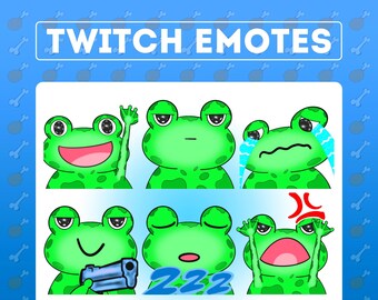 Chibi Frog Emote - Etsy
