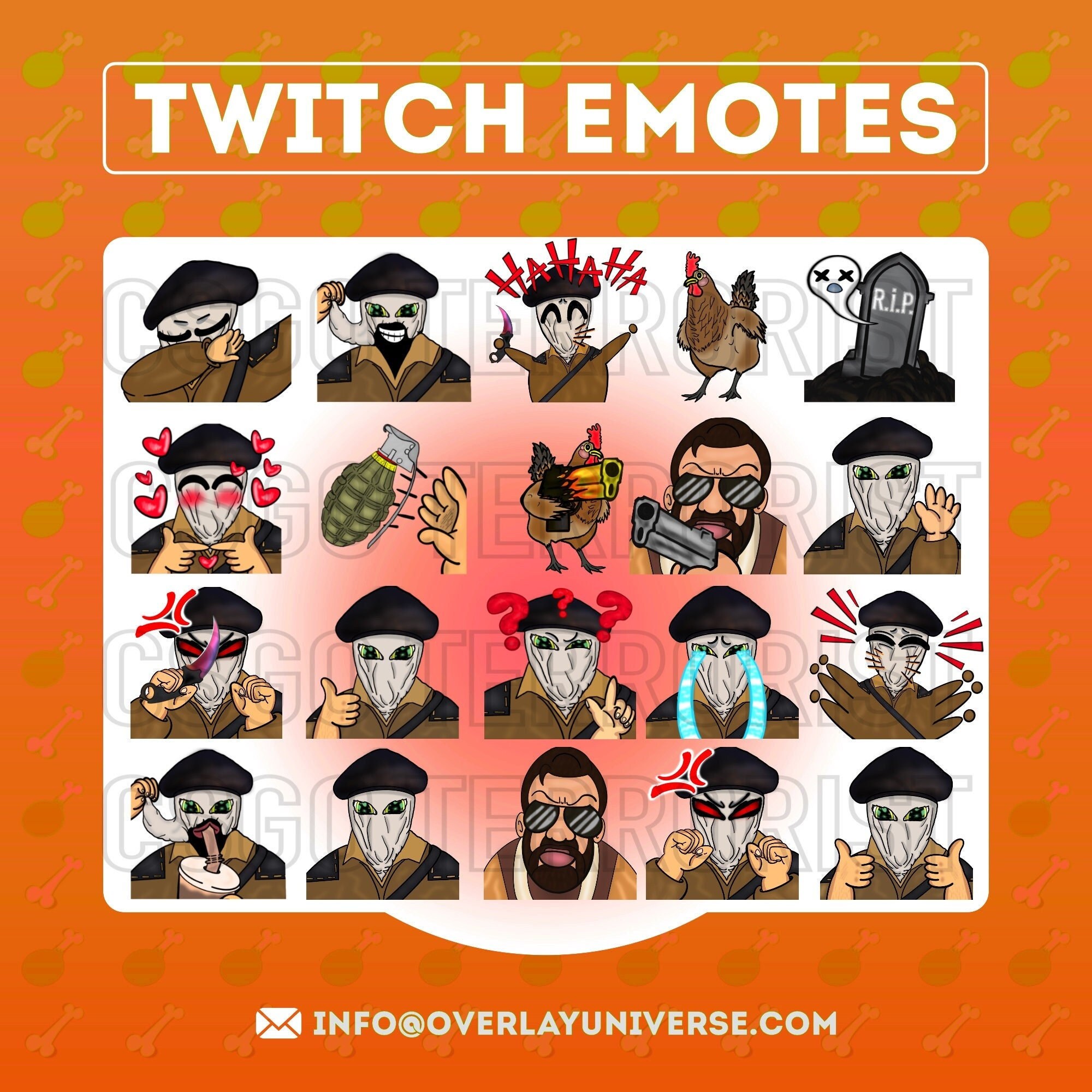 Counter Strike Twitch Emotes - Etsy