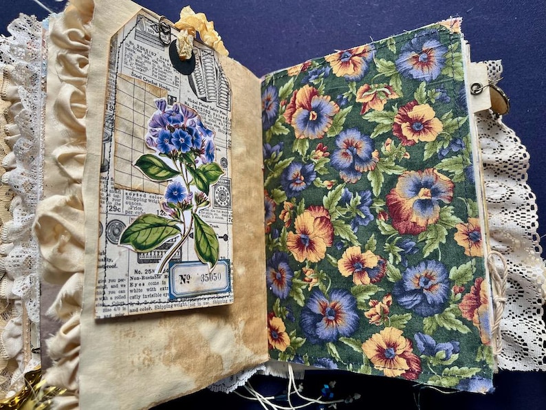 Handmade Junk Journal, Vintage Style - Etsy