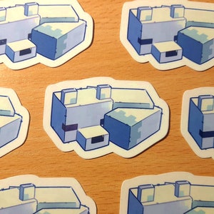 Minecraft Animals Sticker Set 2 Inch Glossy Vinyl Stickers - Etsy