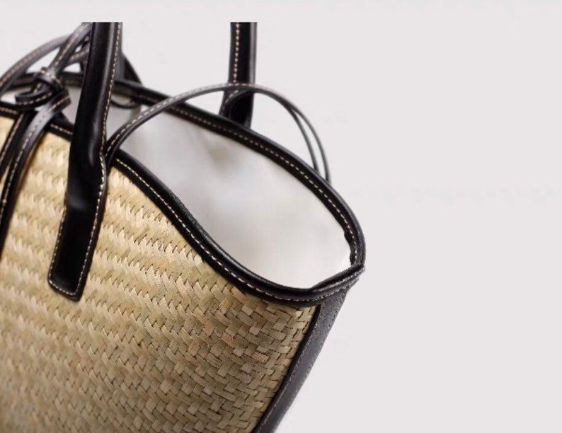 Large Straw Tote Bag Large Capacity Handmade Beach Bag Woven - Etsy