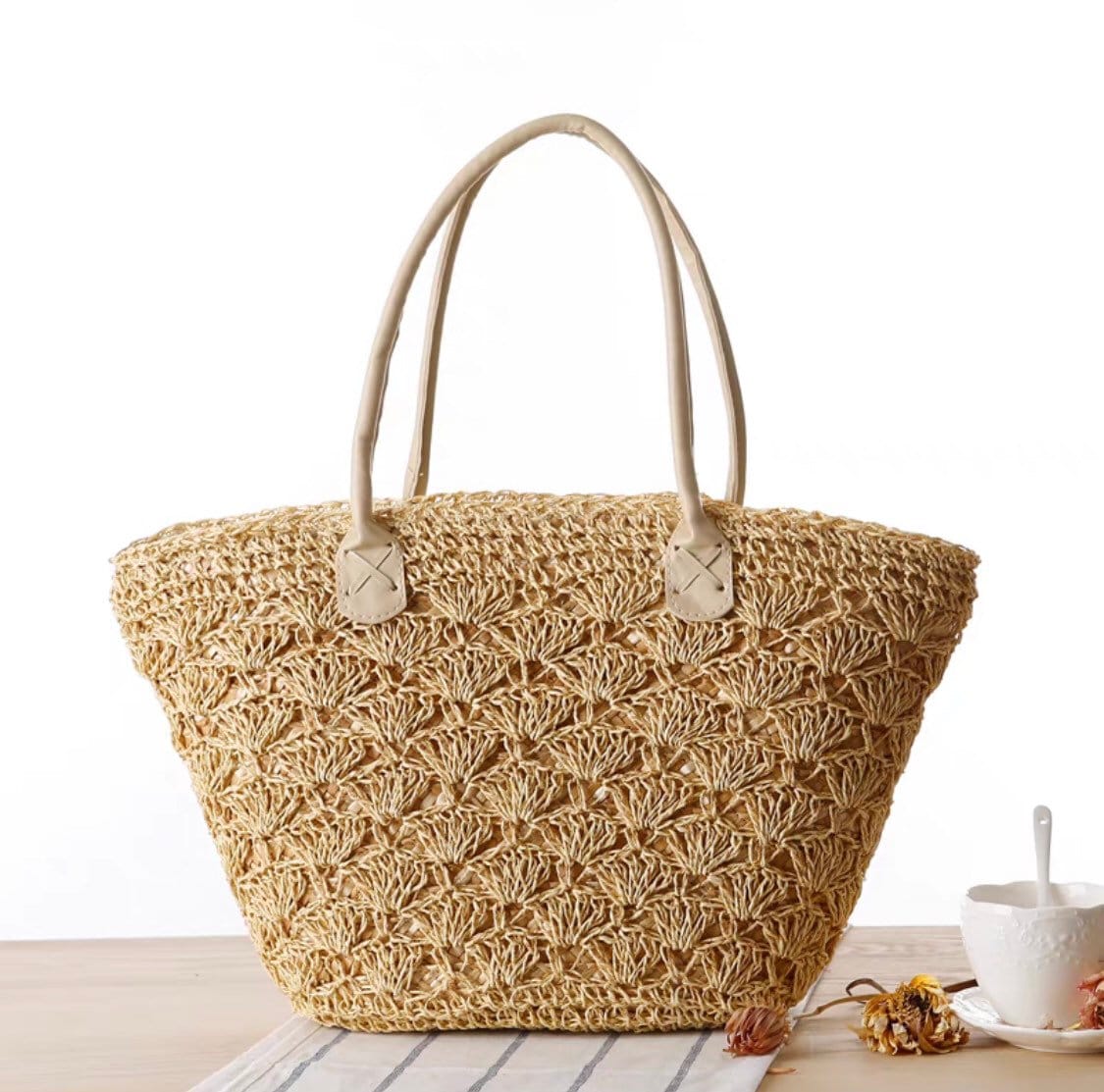 Tote Beach Bag Straw Tote One-shoulder Female Woven Bag Beach | Etsy