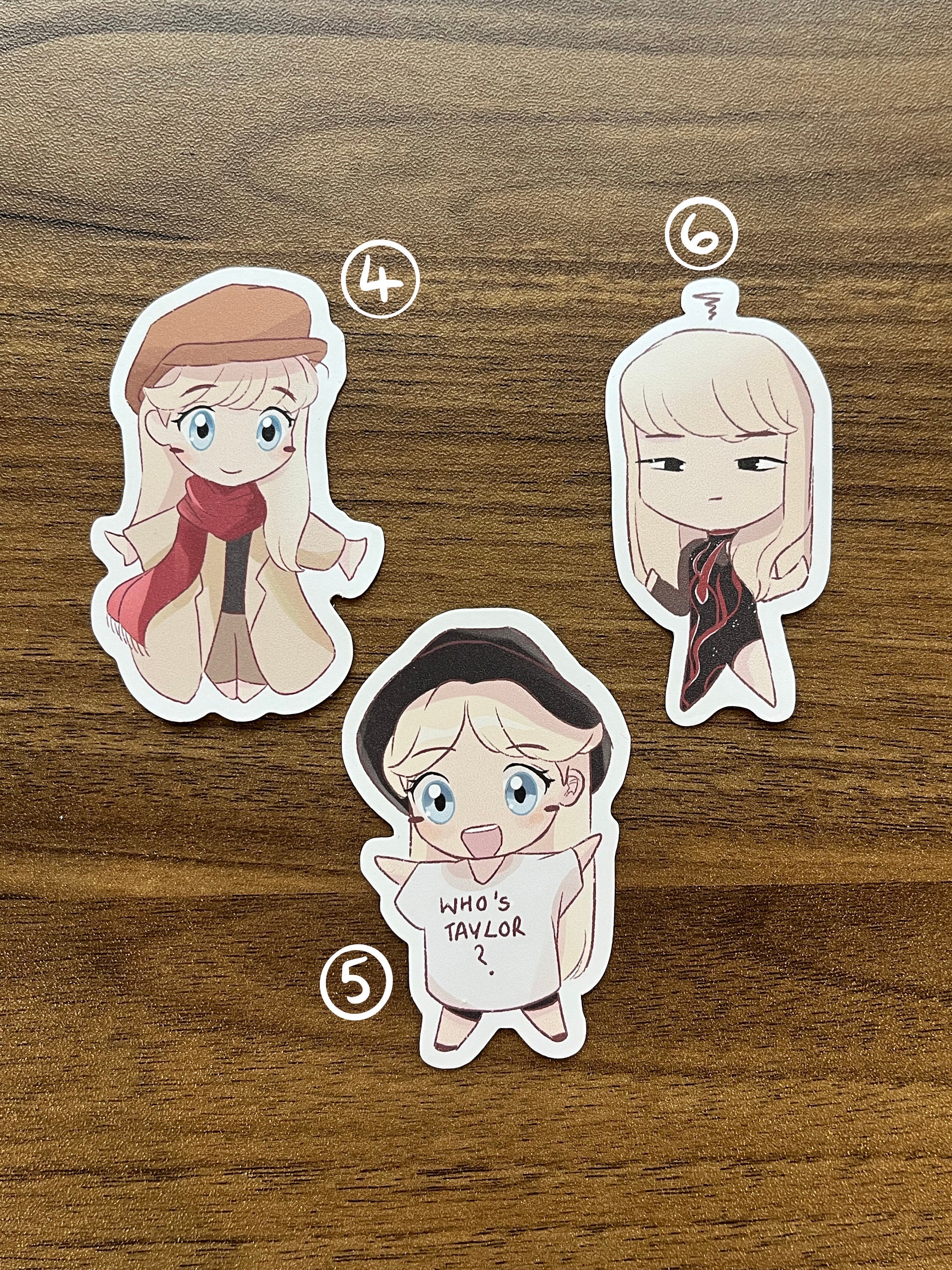 Chibi Sticker Pack - Vinyl Decals for Fans, Illustrated and Handmade ...