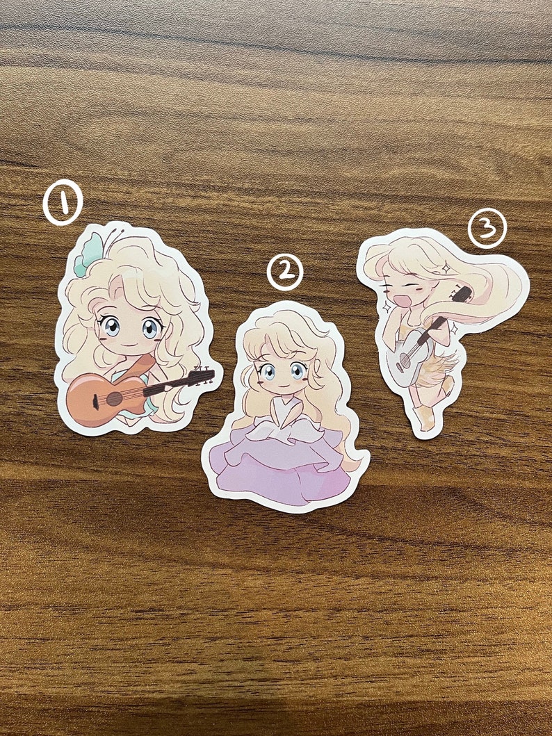 Chibi Sticker Pack - Vinyl Decals for Fans, Illustrated and Handmade ...