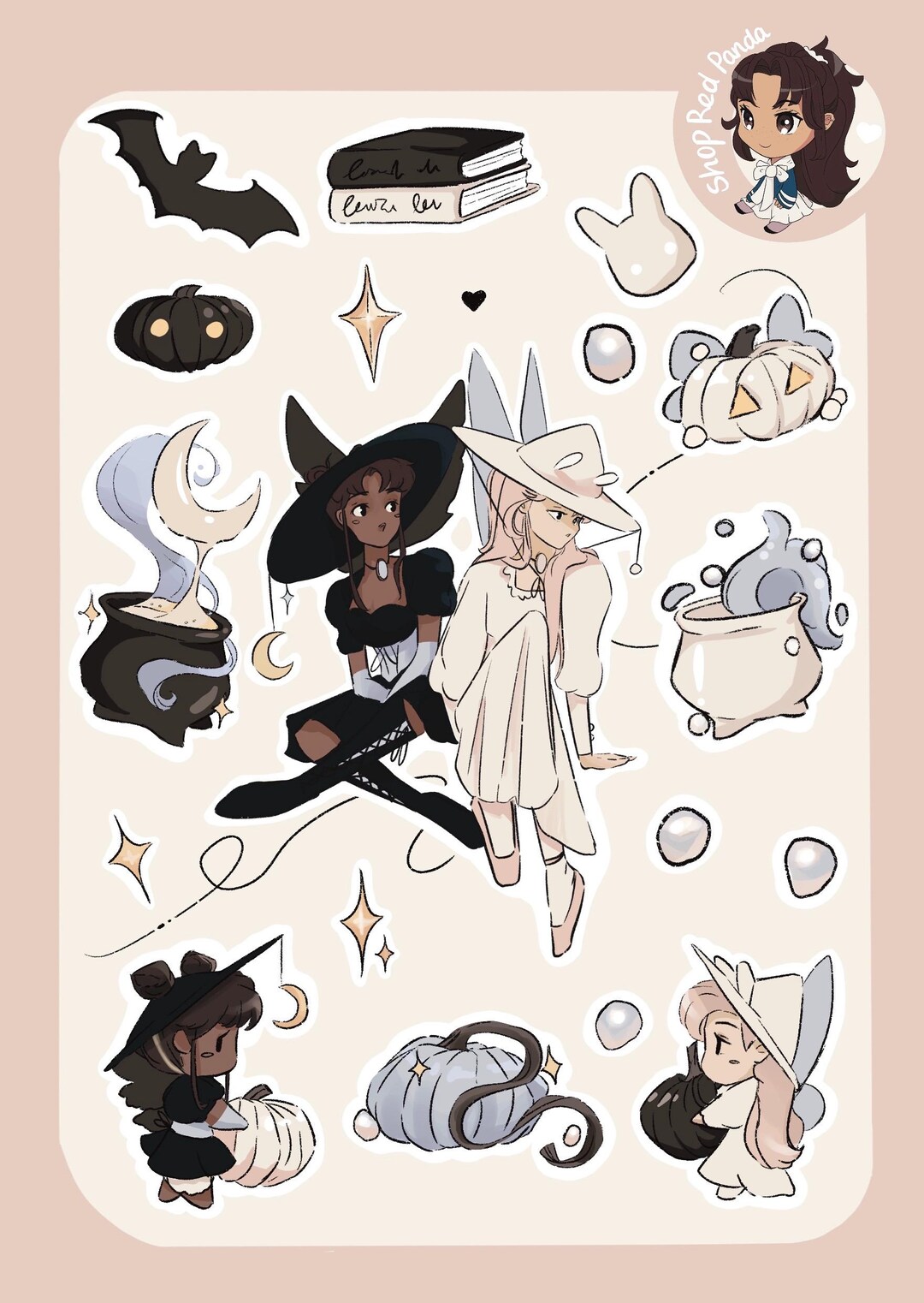 Fairy Witch Sticker Sheet Halloween Stickers, Fairycore Stickers ...