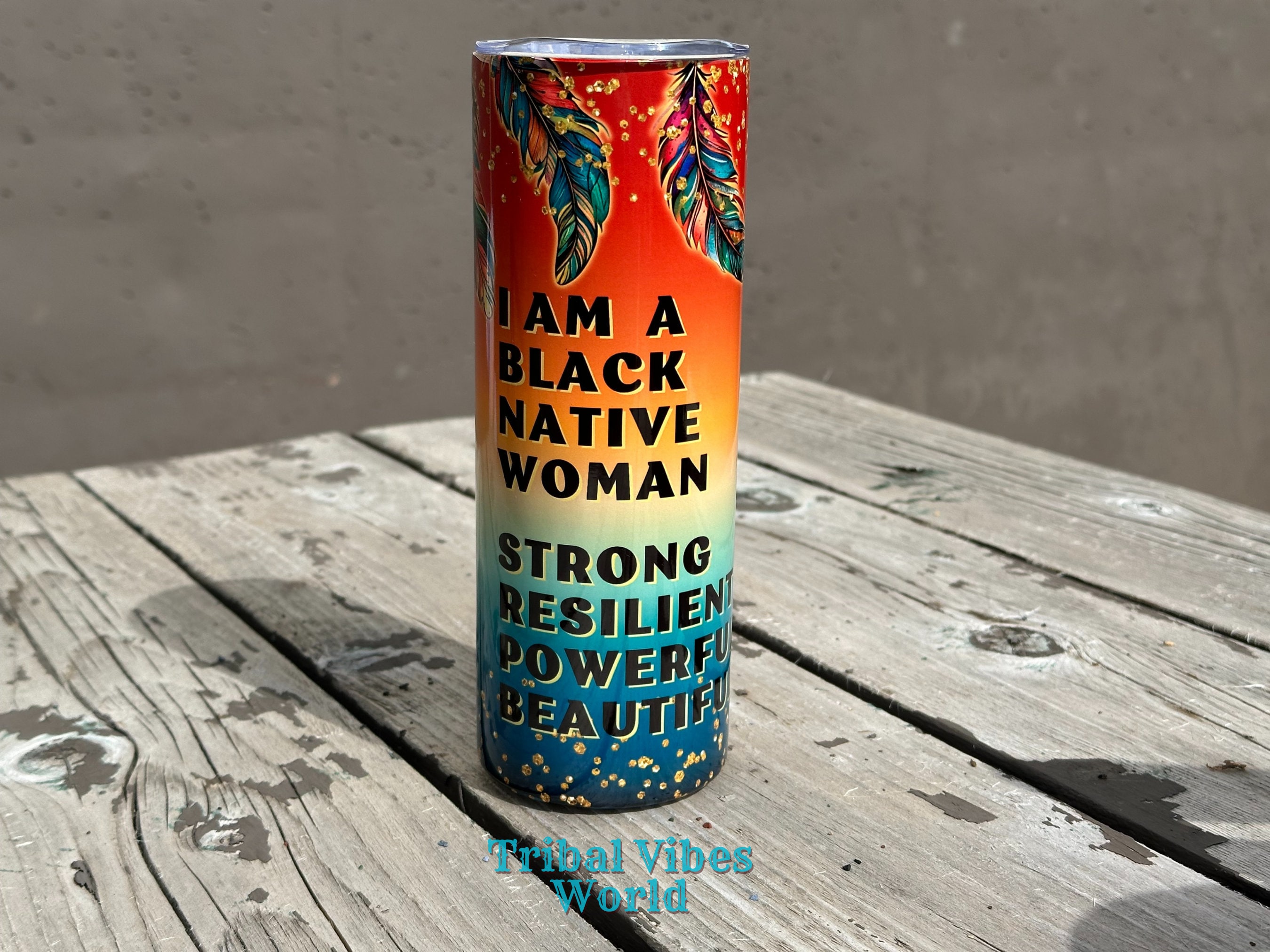 Black Native Tumbler Native American & Black Woman Gift Black Native ...