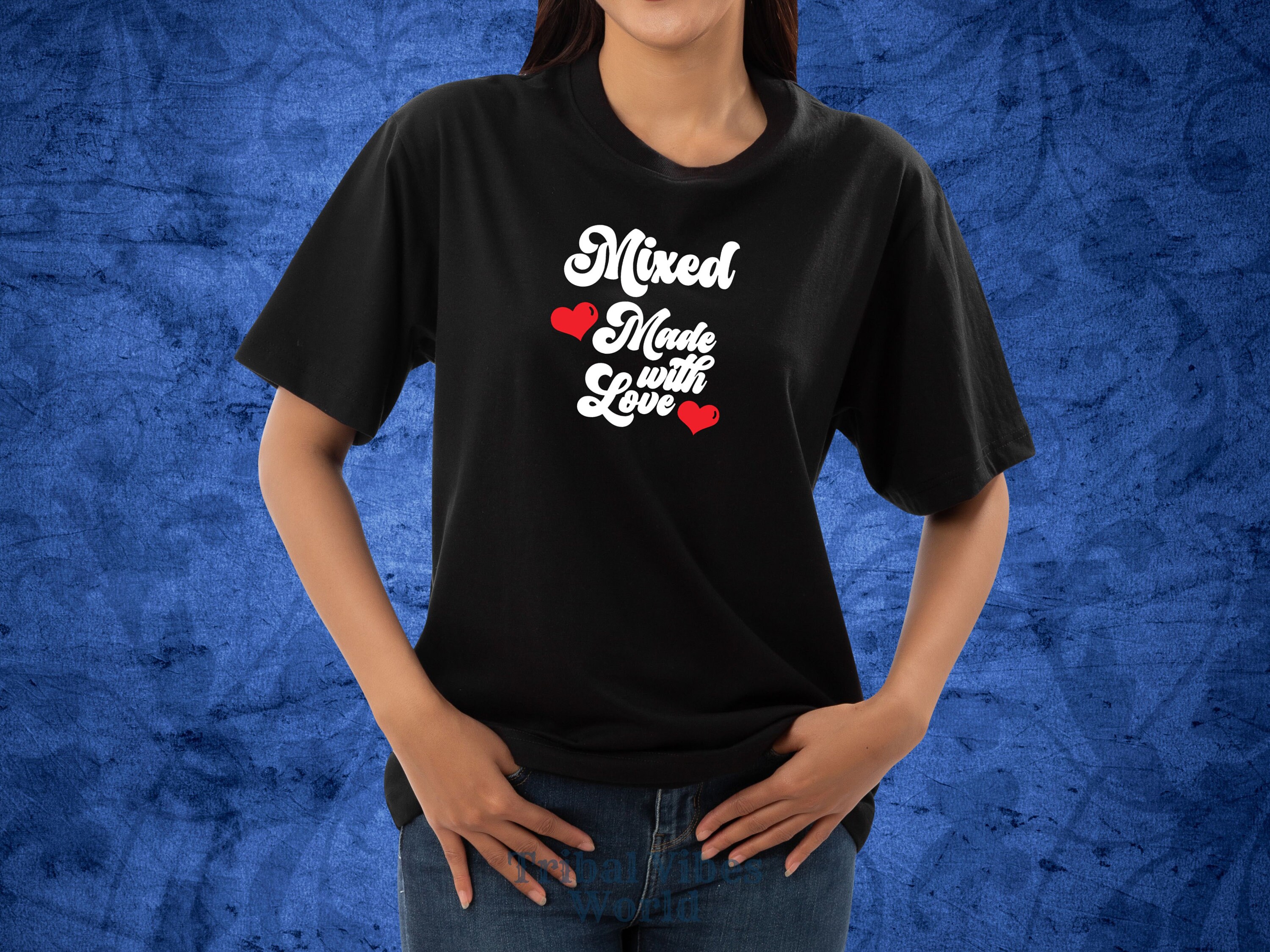 Mixed Made With Love Multiracial T-shirt - Celebrate Diversity and ...