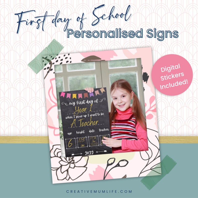 First Day of School Sign, Back to School Sign, First Day of School ...