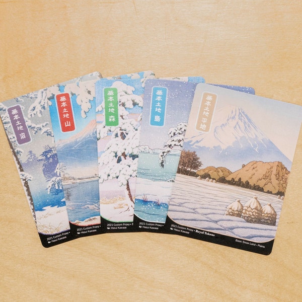 Mtg Custom Basic Lands - Etsy