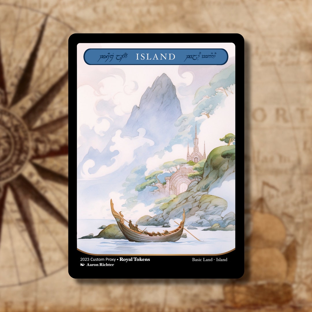 Island Basic Lands LOTR Journey to Middle Earth Custom - Etsy