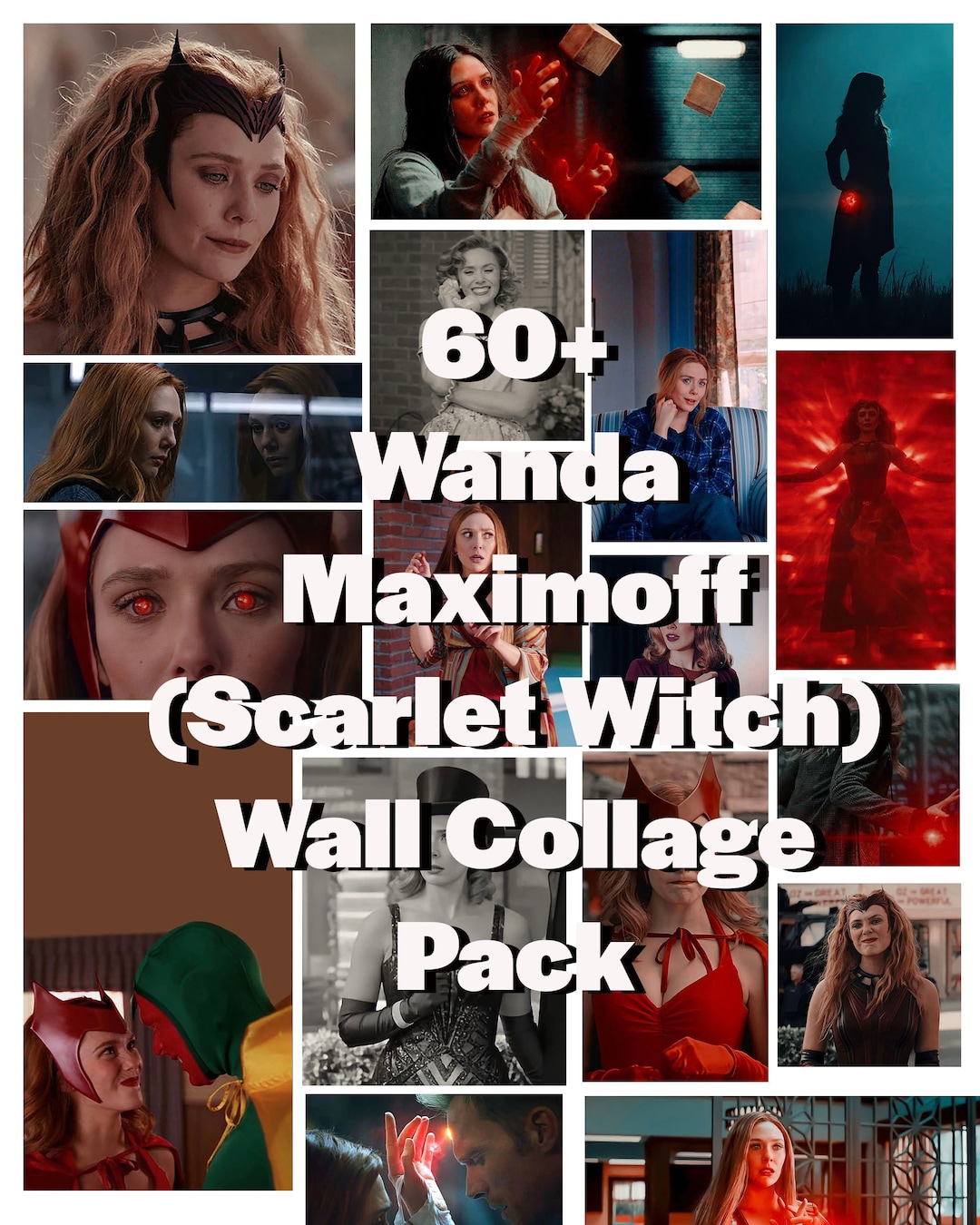 60+ Pcs | Wanda Maximoff (scarlet Witch) Wall Collage Pack - Etsy