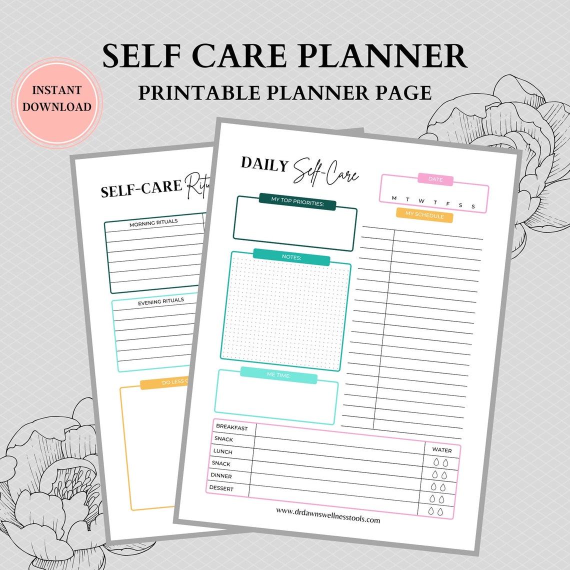 Self Care Journal Mindfulness Journal Self Care Workbook - Etsy