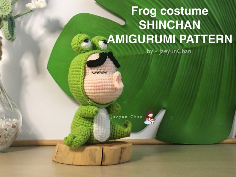 Frog Costume Shin-chan Amigurumi PDF Pattern by Jaeyunchan Handmade ...