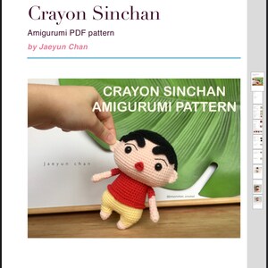 Crayon Shin-chan Amigurumi PDF Pattern by Jaeyunchan Handmade Crochet ...