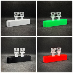 10mm Male Glass Slide Holder Four Spaces - Etsy