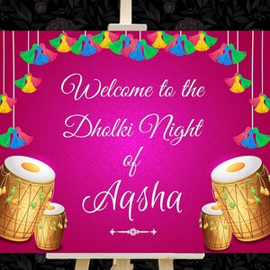 Muslim Dholak Night Signs & Dholki Night Signages Dholki - Etsy