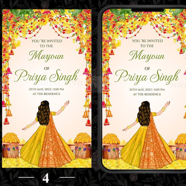 Mayoon Invitation - Etsy