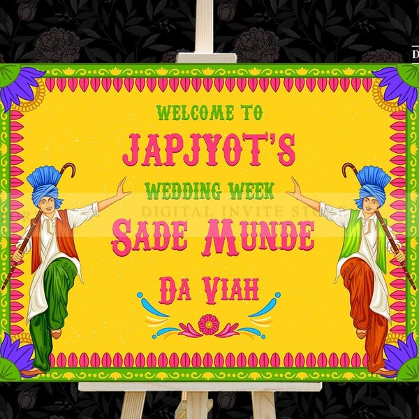 Punjabi Wedding Week Signs Jaggo - Etsy