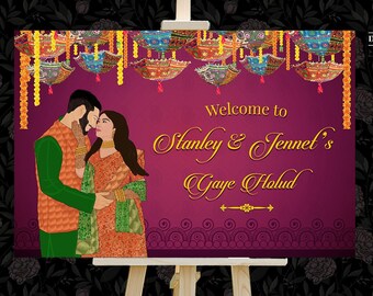 Gaye Holud Sign - Etsy