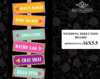 Fully Editable Hindi Shaadi Signage Board Welcome to Our - Etsy