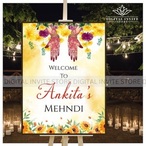 Hand Mehndi Design Signs Desi Decor, Indian Decor Sign Mendhi & Mendhi ...