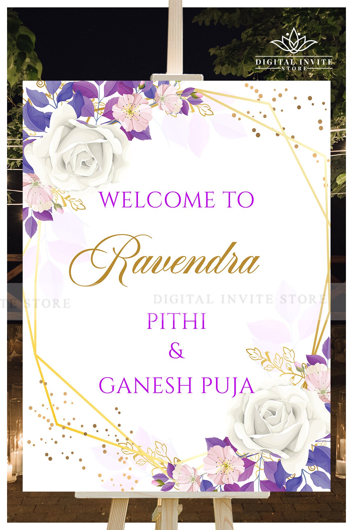 Indian Pithi Signs Ganesh Pooja Signs Pithi Welcome Signage - Etsy
