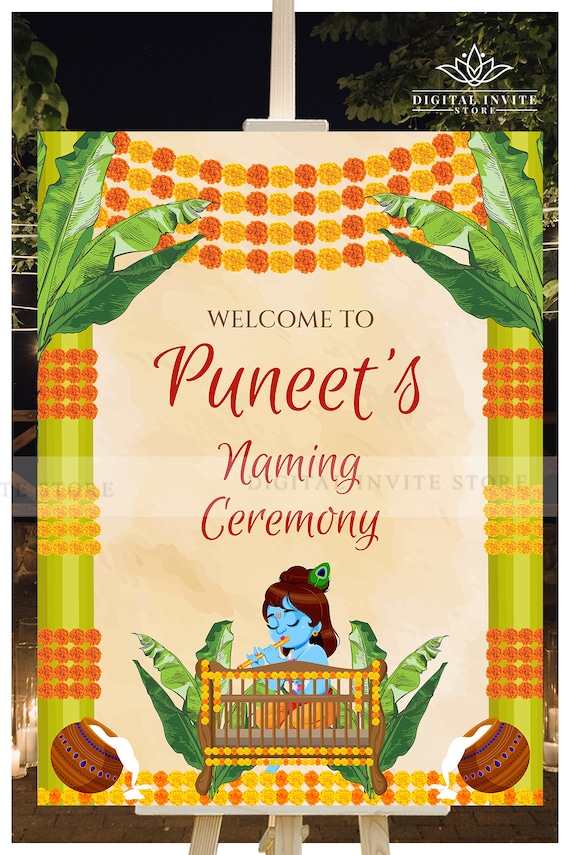 Editable Cradle Ceremony Welcome Sign Naming Ceremony Entry, 53% OFF