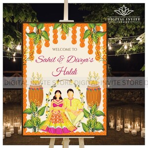 Buy Welcome Holud Signs Welcome to Haldi Sign, Wedding Haldi Decor ...