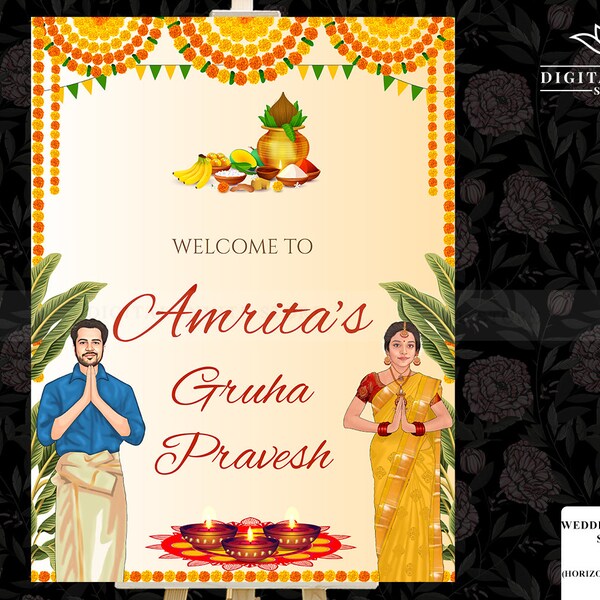 Welcome Board Gruhapravesam - Etsy