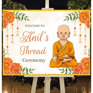 Thread Ceremony Sign as Upanayanam Sign, Thread Ceremony Welcome Sign ...