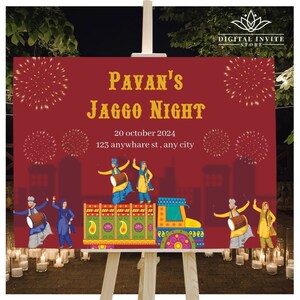 Jaggo Welcome Signage as Punjabi Wedding Decor Signages, Welcome to My ...