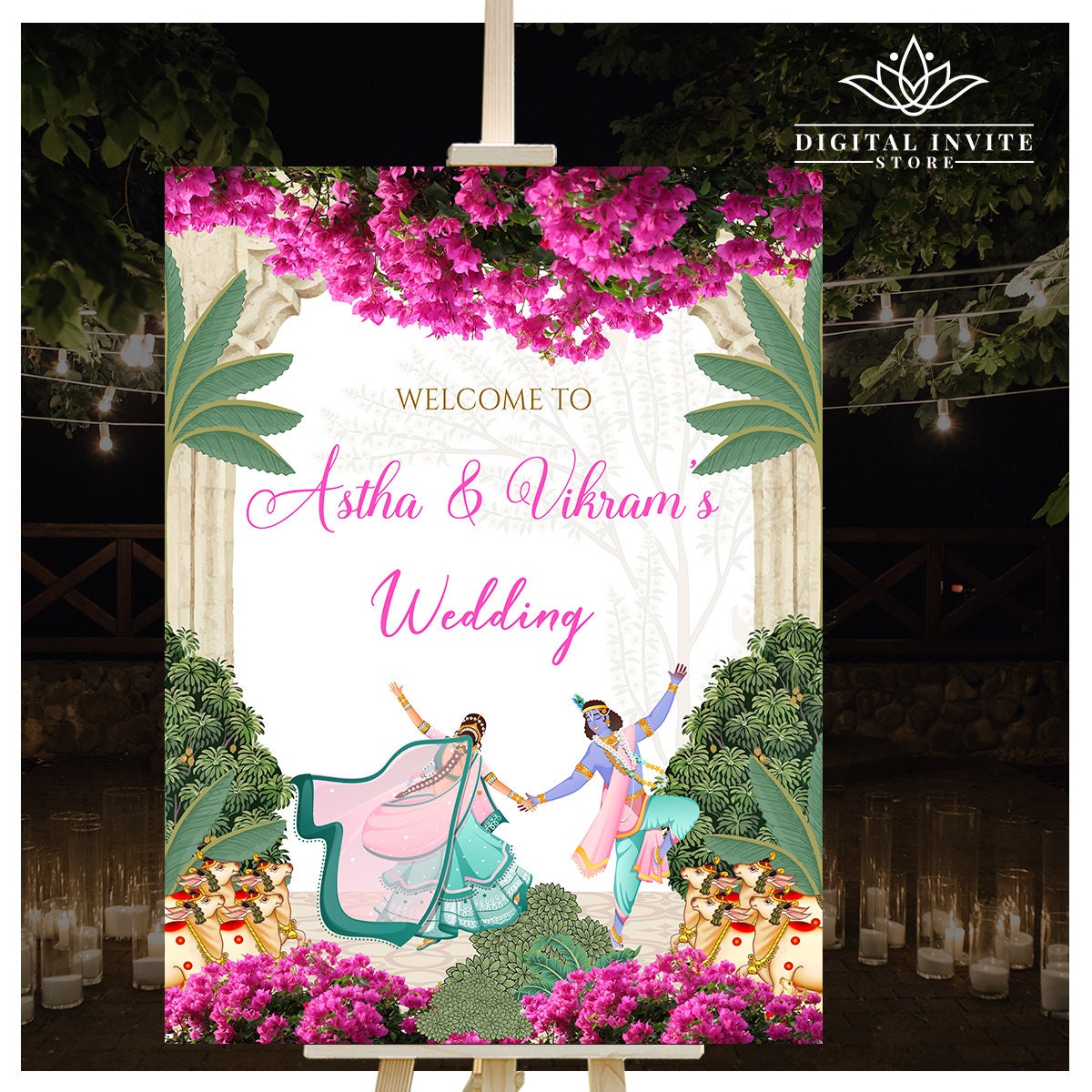 Indian Wedding Signs Hindu Wedding Signages Wedding Welcome - Etsy