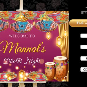 Muslim Dholki Signs With Lanterns Theme, Magenta Dholak Night Sign ...