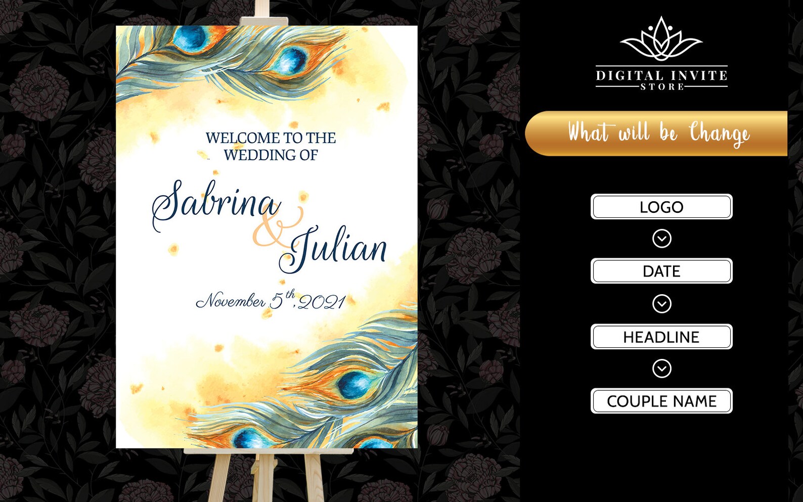 Fully Editable Indian Wedding Signage Board Welcome to Our - Etsy