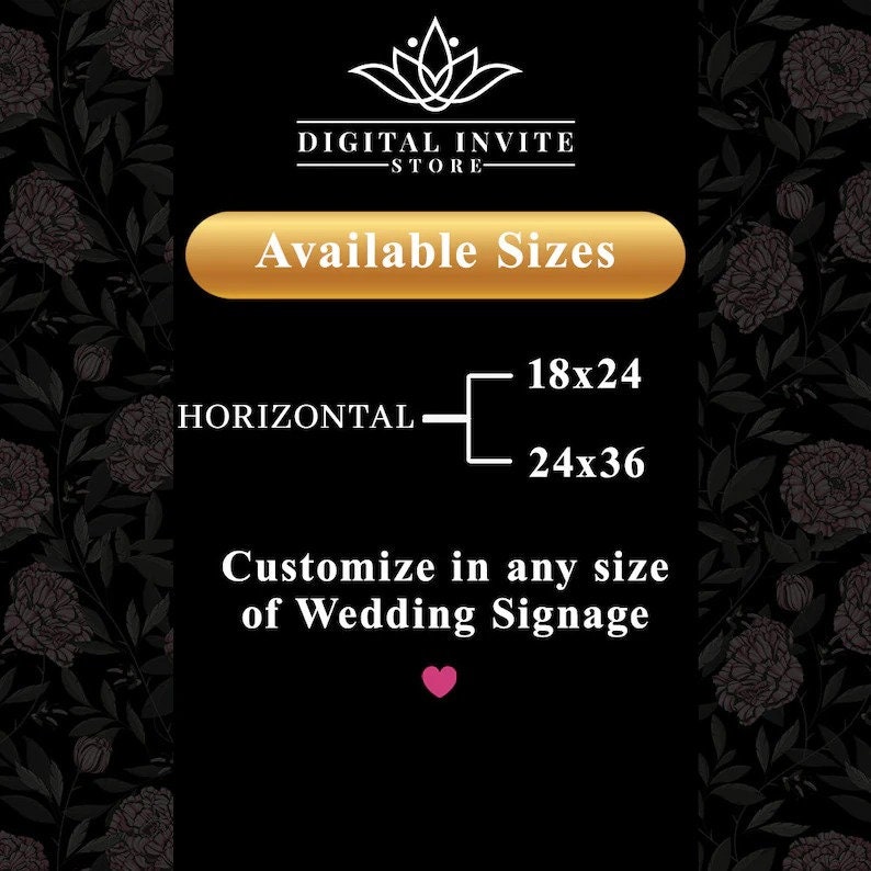 Custom Portrait Indian Wedding Welcome Signage, Kobar Wedding Signage ...