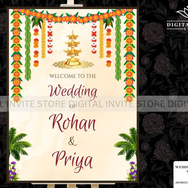 Tamil Wedding Welcome Sign - Etsy