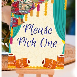 Please Pick One Indian Wedding Decor, Mehndi Decor Station Haldi Decor ...