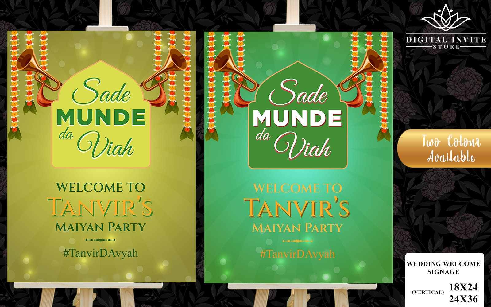 Maiyan Ceremony Welcome Signs Mayian Party Signages as Jaggo | Etsy