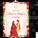 Hindu Wedding Indian Couple Signage, Custom Portrait Wedding Sign ...
